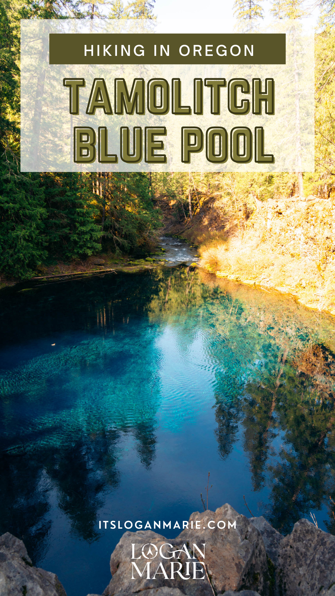 Exploring the Stunning Blue Pool in Oregon - It's Logan Marie